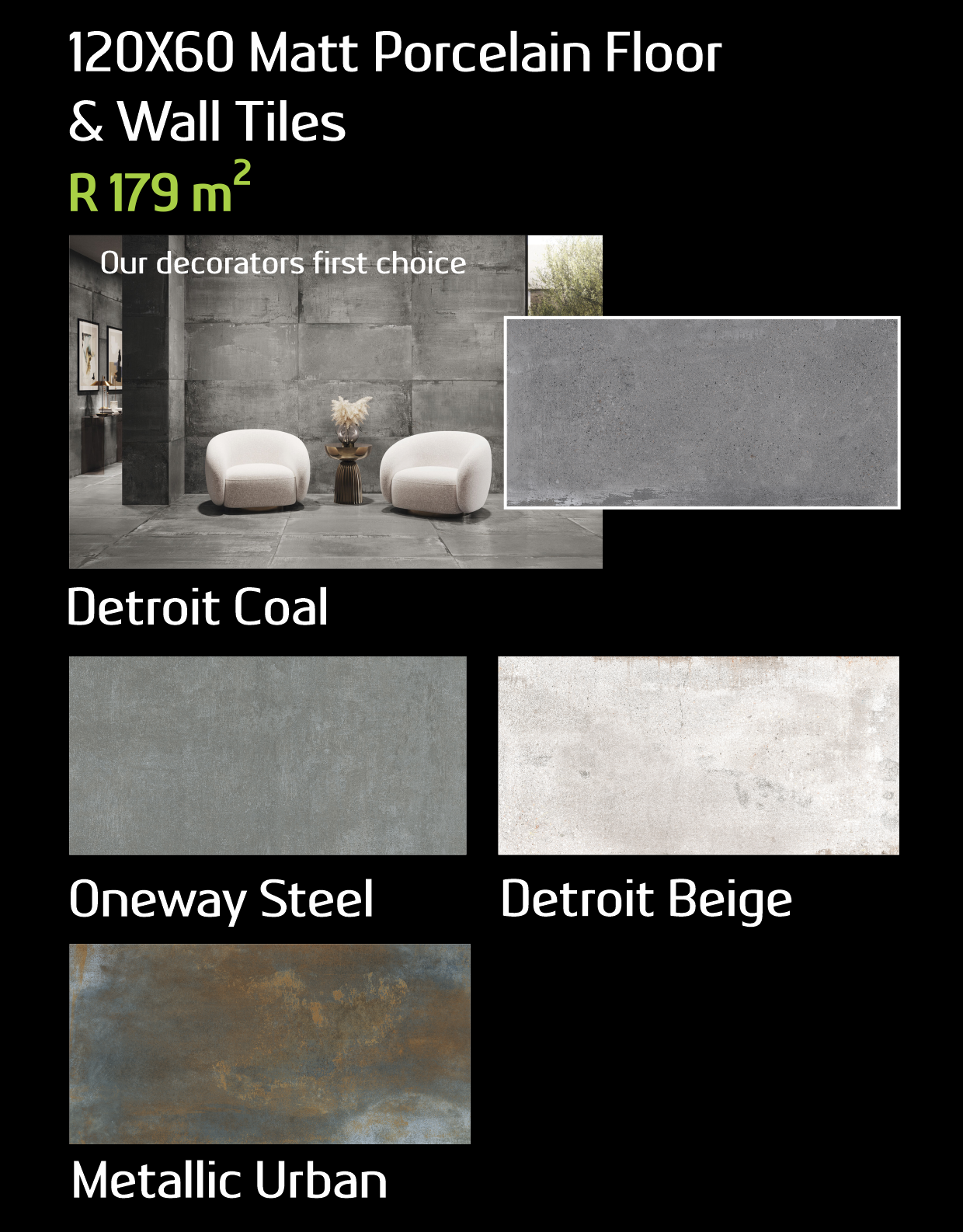 120X60 MATT PORCELAIN TILES - TILE FACTORY