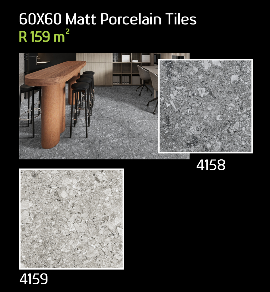 60X60 MATT PORCELAIN TILES - TILE FACTORY